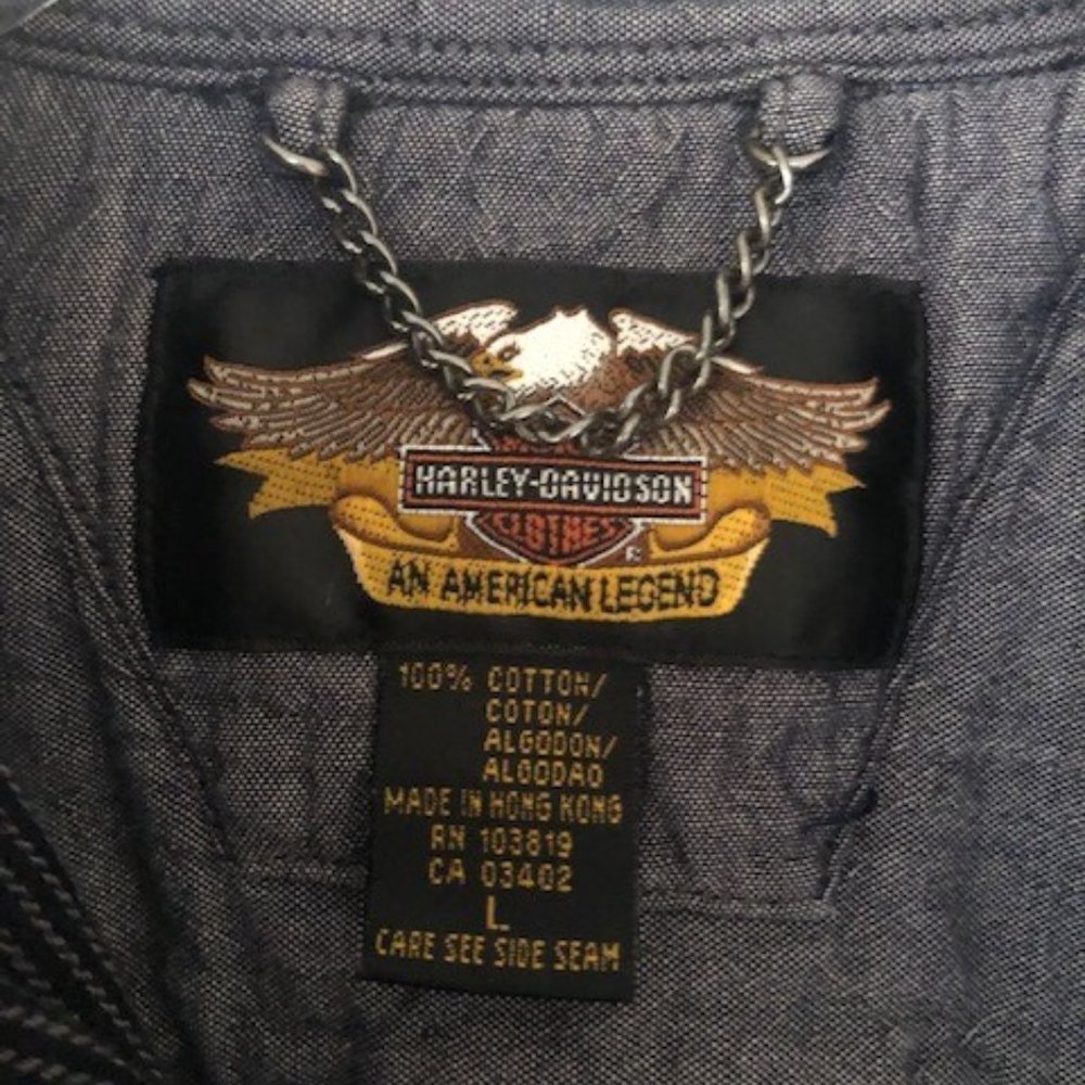 Harley Davidson Men's Snap Front, Double Layer Shirt … - Gem